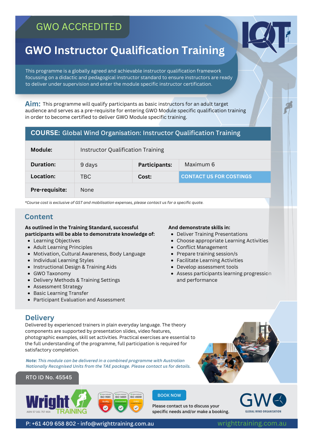 GWO MODULES - Wright Training